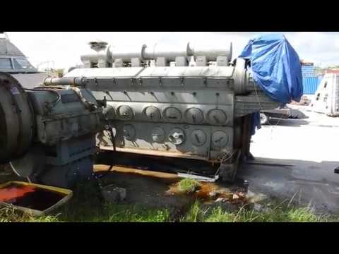 EMD Train diesel from Tug Boat - YouTube