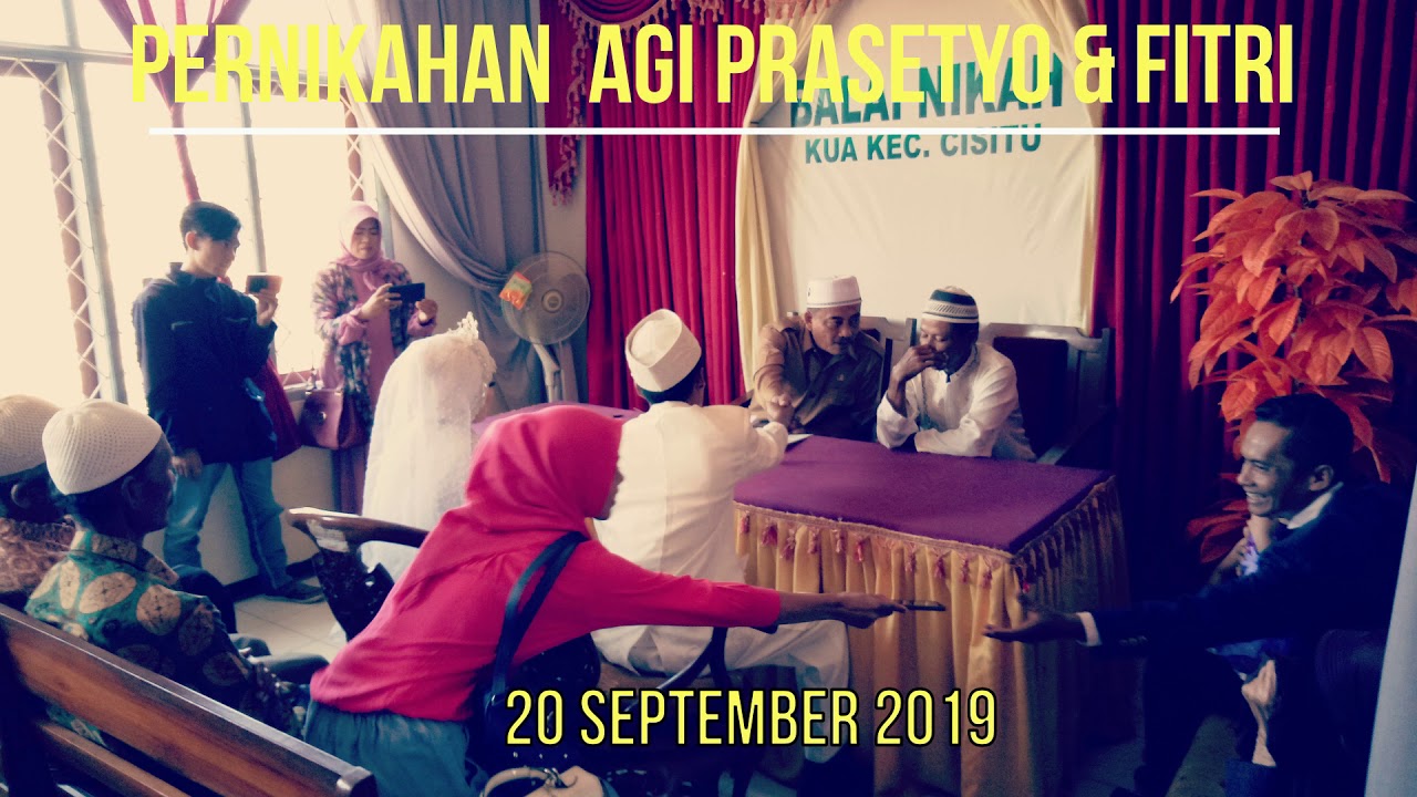PERNIKAHAN AGI PRASETYO & FITRI ANDRIYANI - YouTube