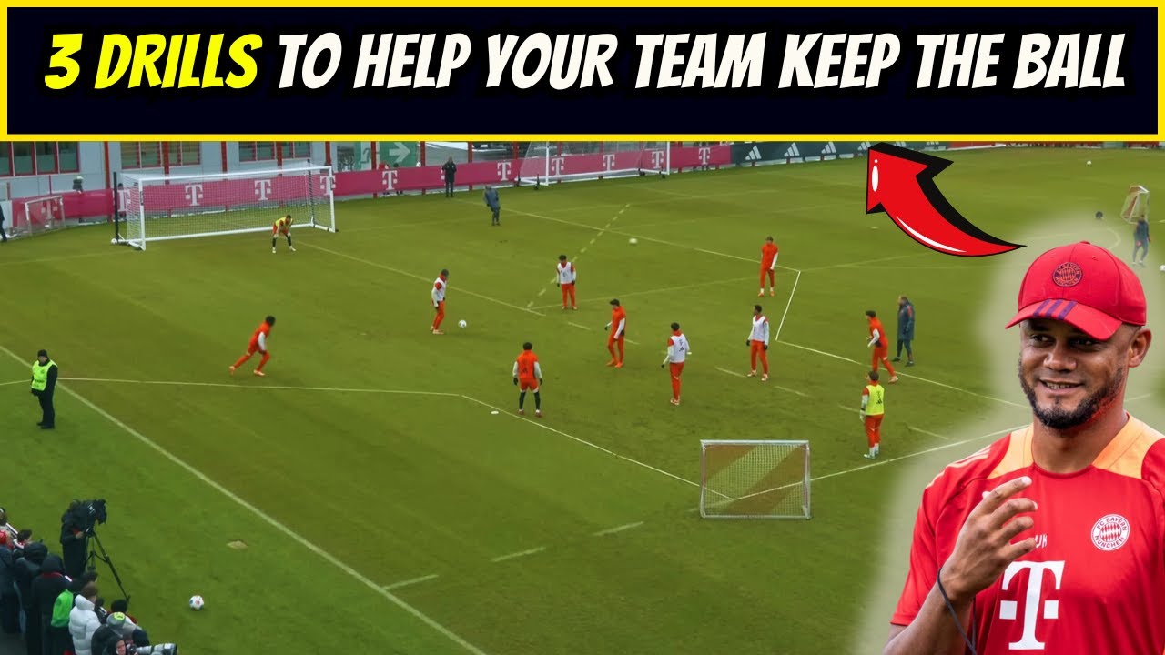 🎯 3 Amazing Drills To Help Your Team Keep The Ball / Soccer Possession ...