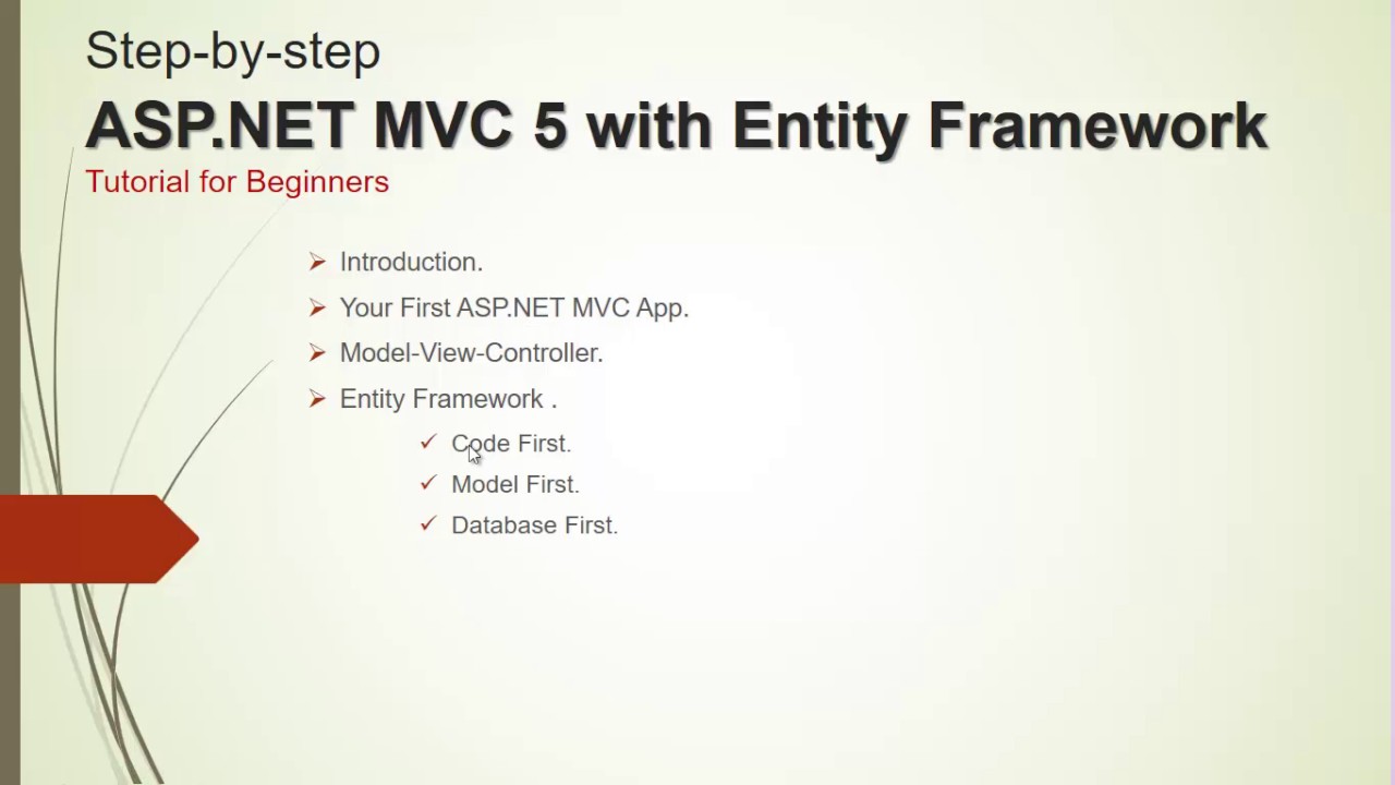 Asp Net Mvc 5 With Entity Framework Tutorial For Beginners Part 1 عربي 6058