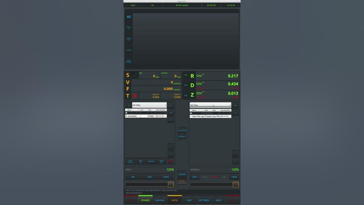 Vertical linuxcnc qtpyvcp UI for cnc lathe. - YouTube