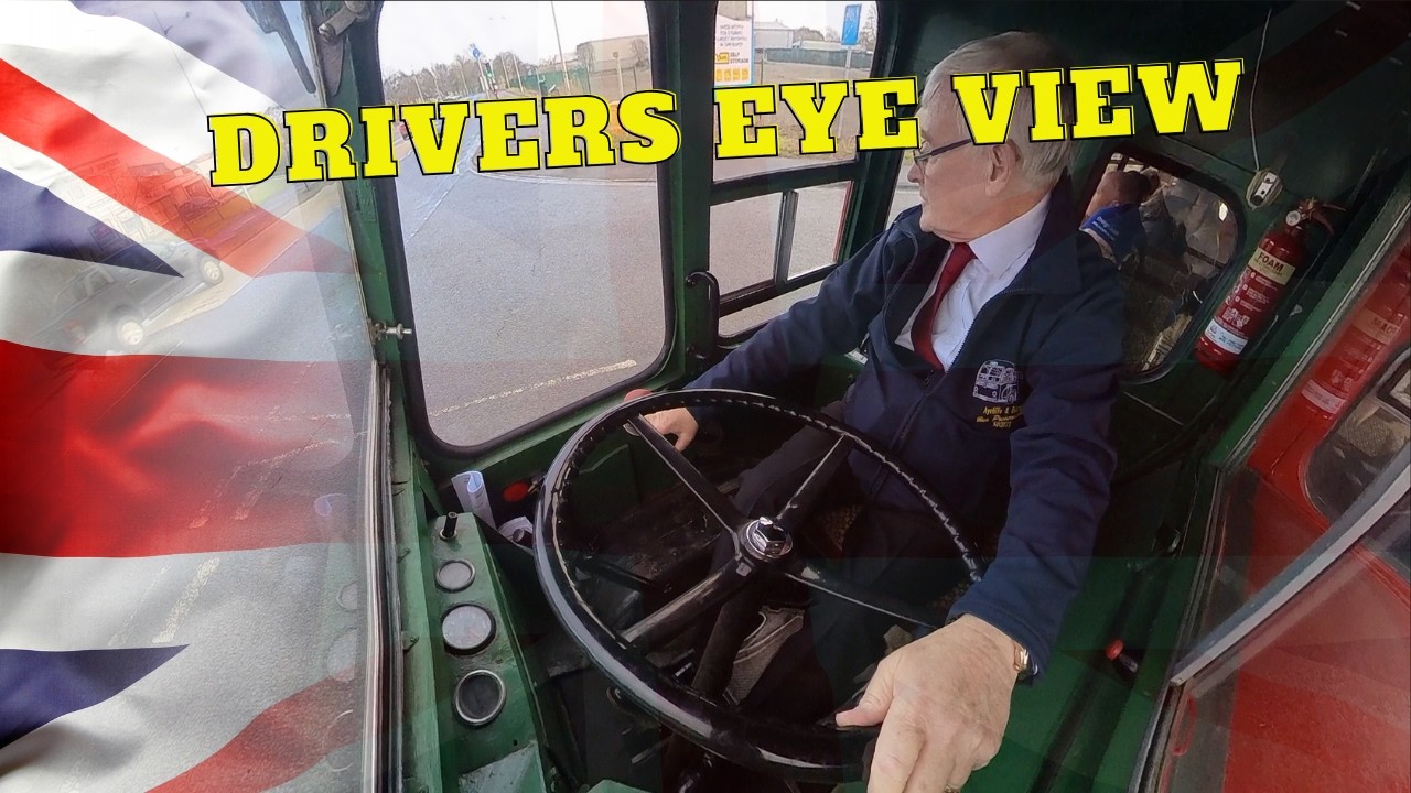 Bus Drivers Eye View Into Newton Aycliffe aboard a Bristol K bus - YouTube