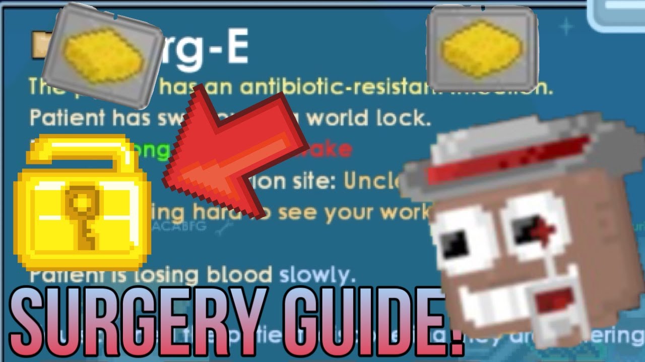 Swallowed a world lock - Surgery Guide #1 GrowTopia - YouTube