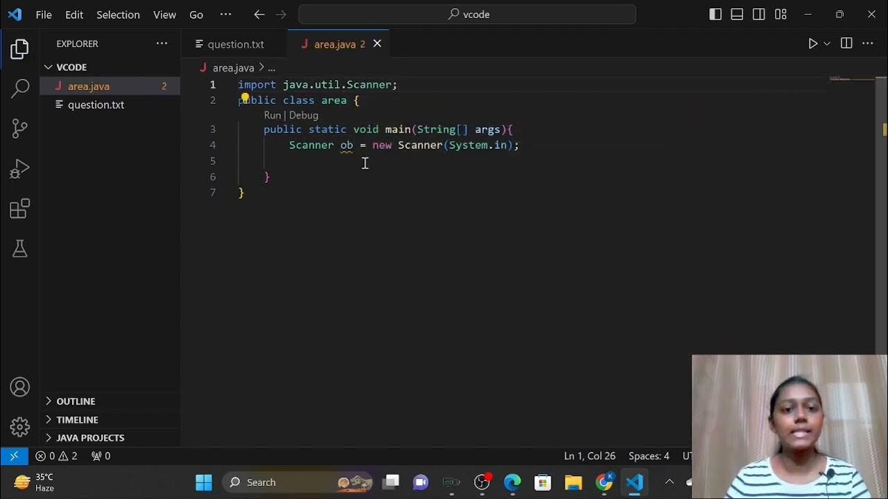 HackerRank | Day-1 Question-2 | 100 Days Of Coding In Java | V-CODE | CSI | VIT-AP - YouTube