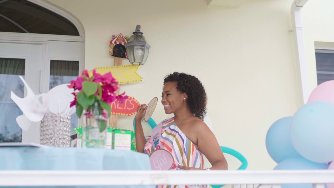 Our Circus Themed Gender Reveal - YouTube