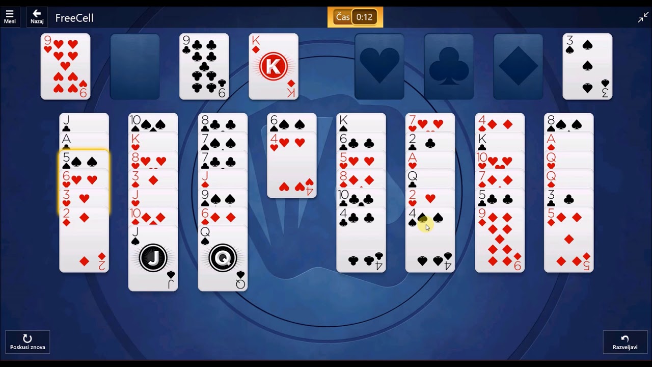 Microsoft Solitaire Collection - FreeCell December 10 2017 - YouTube