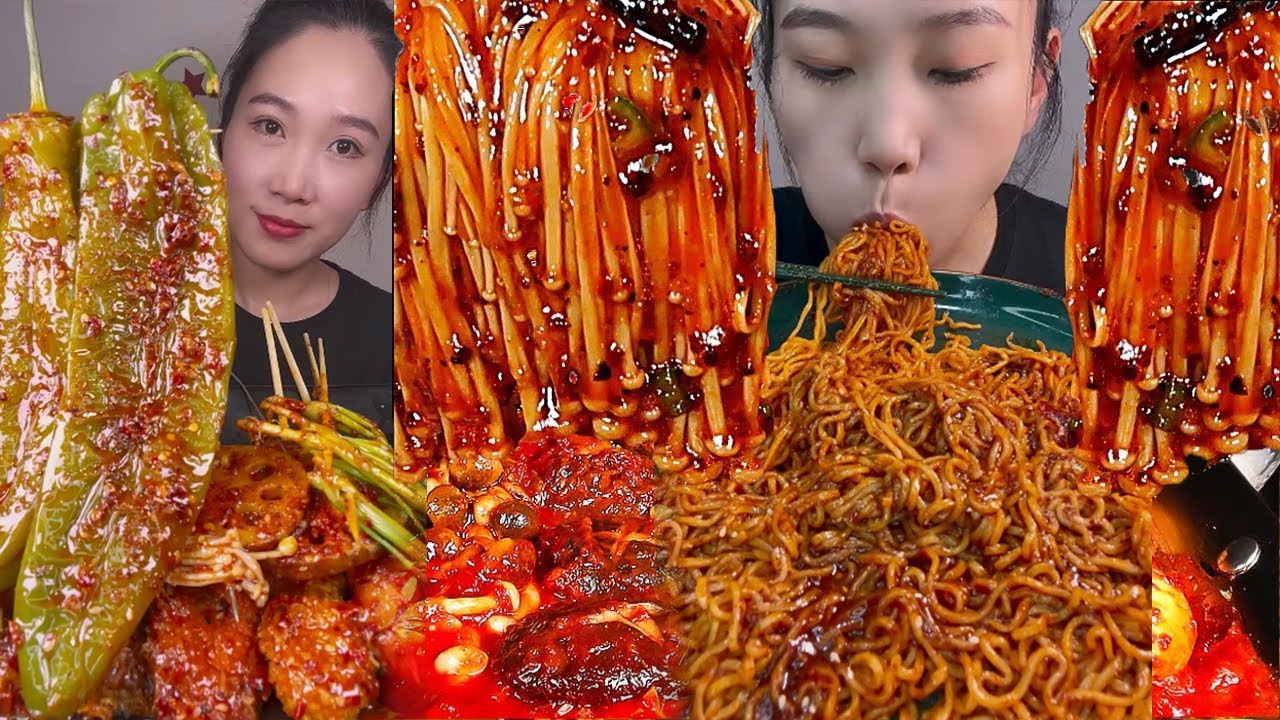 ASMR EP.880 | ASMR SPICY SEAFOOD BOIL | Spicy Fire Noodles | Eating ...