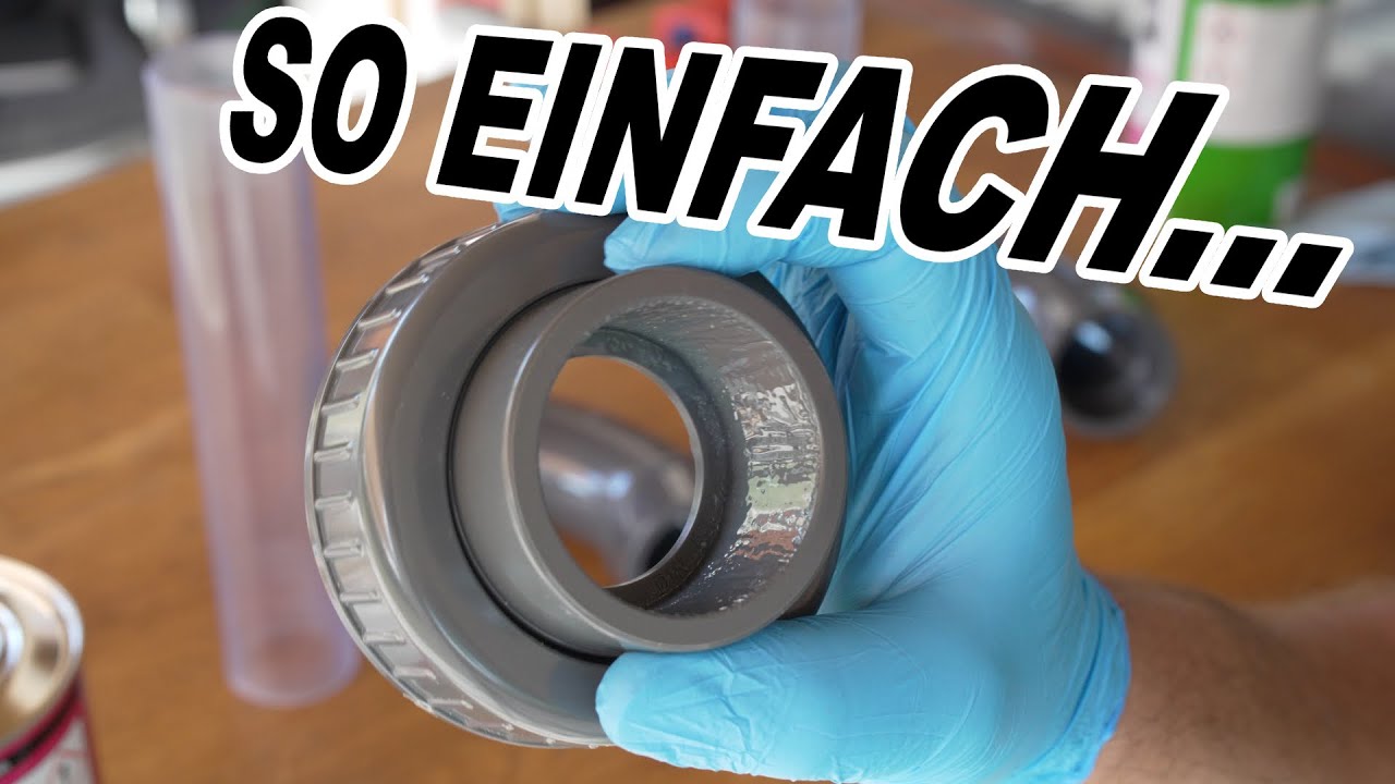 PVC Rohr richtig verkleben: Schritt für Schritt Anleitung! - YouTube