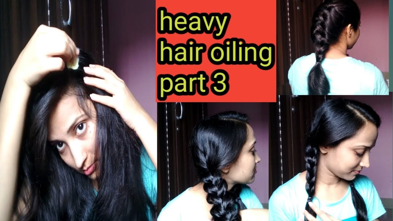 How to apply heavy hair oiling step by step☺ ||DIY heavy hair oiling ...