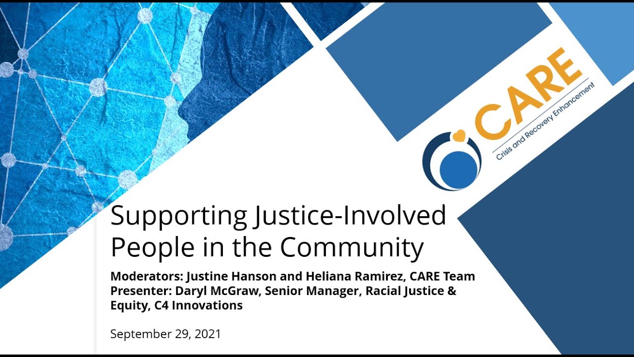 Supporting Justice-Involved People in the Community - YouTube