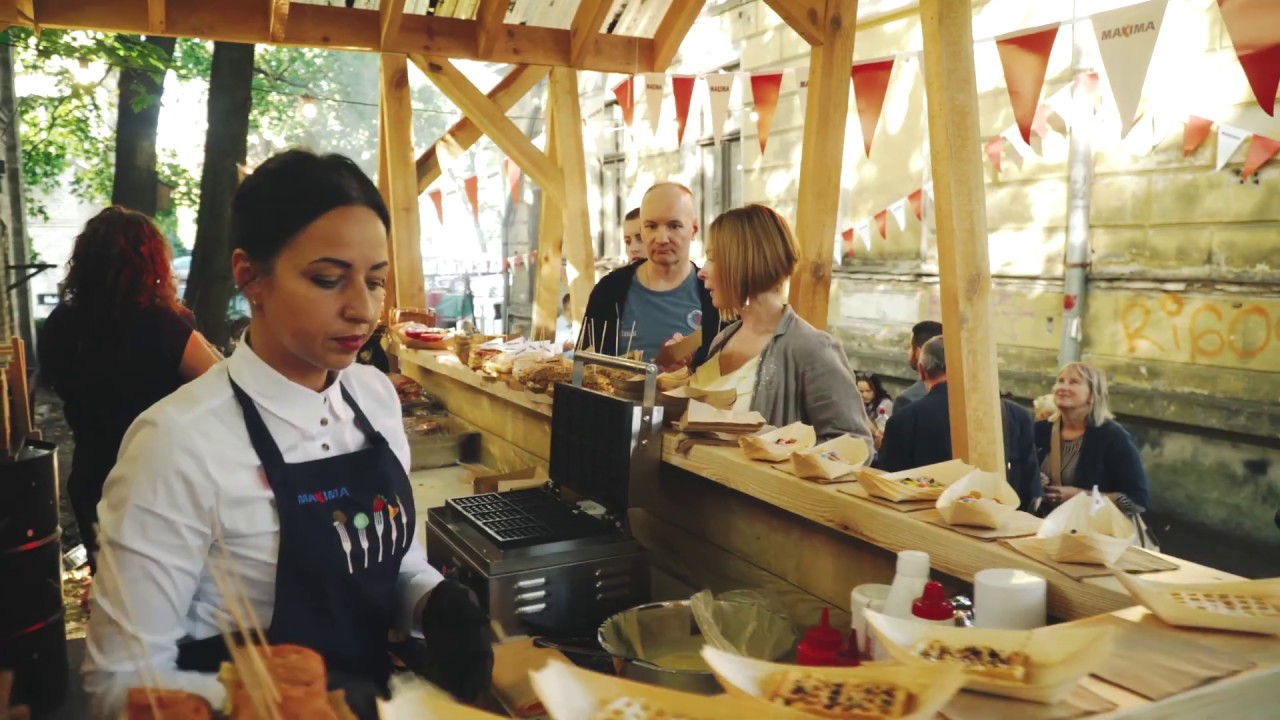 Maxima pop-up alus bārs - YouTube