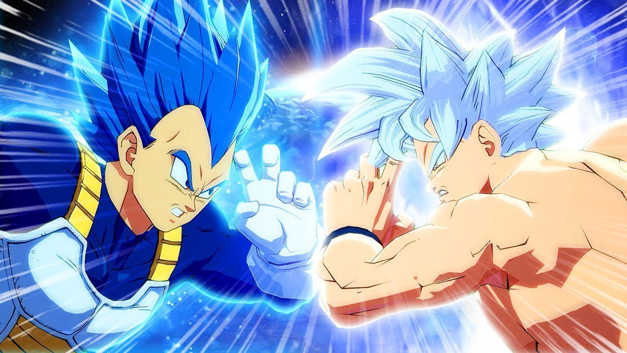 THE TRUE BATTLE OF GODS! VEGETA SSB EVOLUTION VS ULTRA INSTINT GOKU ...