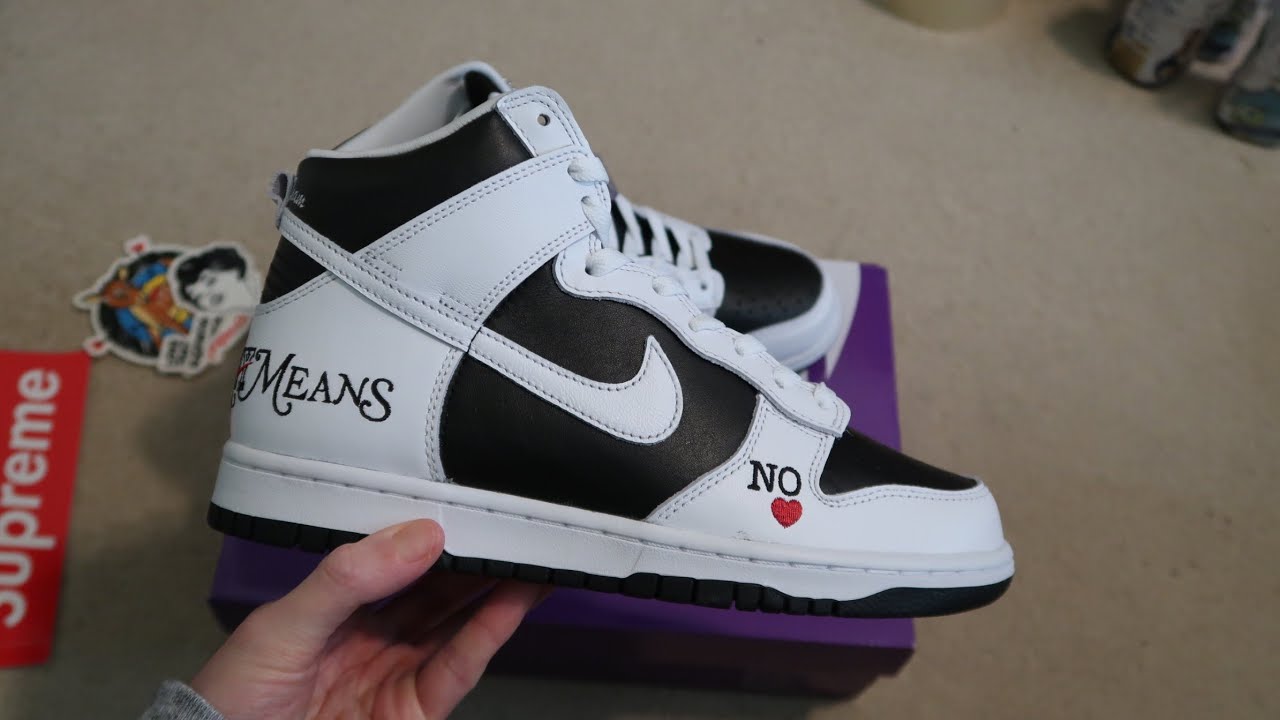 Supreme x Nike Dunk High SB 'By Any Means - Stormtrooper' Sneaker ...