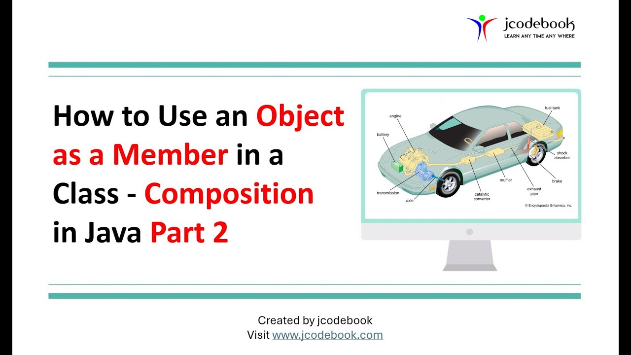 How to Use an Object as a Member in a Class Composition in Java Part 2 - YouTube