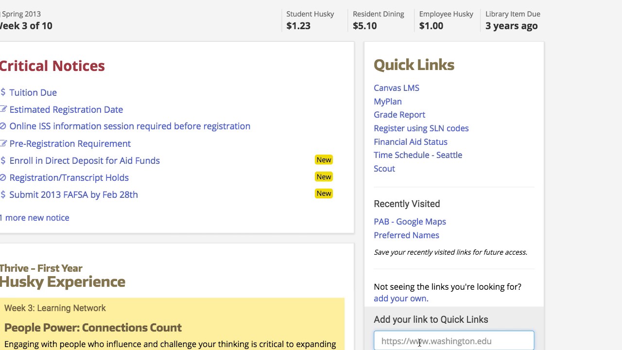 MyUW Student Overview - YouTube