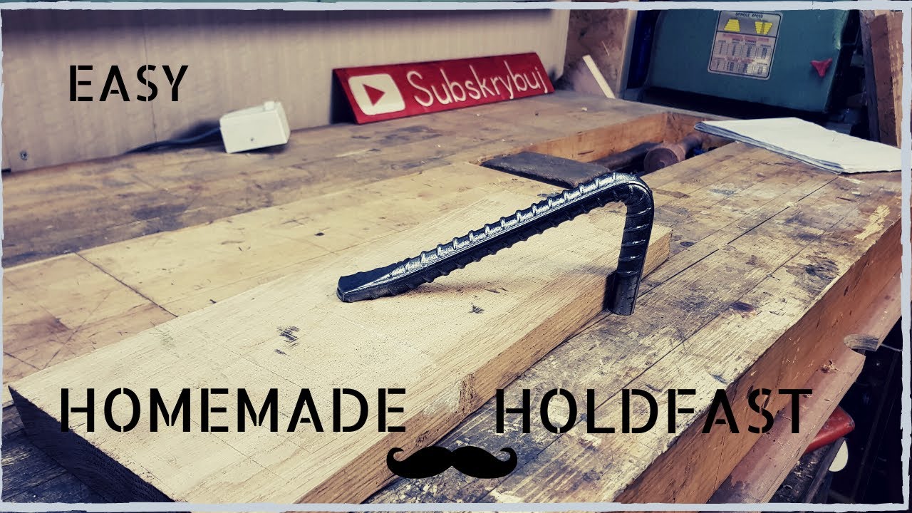 Homemade Holdfast - From Rusty Rebar - YouTube