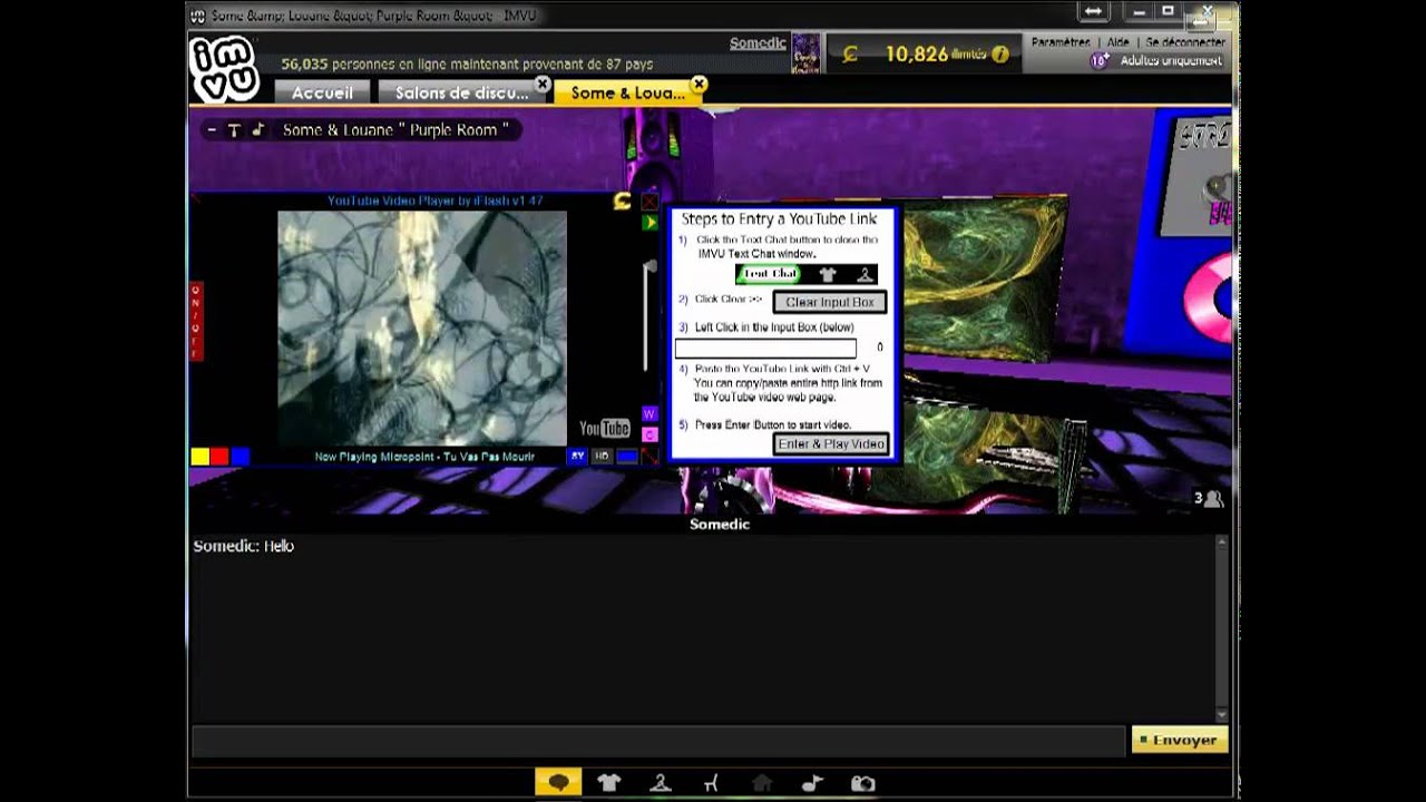 How to use youtube player on imvu - YouTube