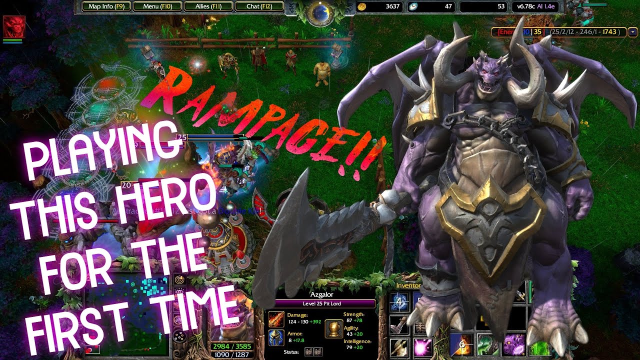 Azgalor - Pit Lord | 5v5 | Dota 1 Gameplay | Warcraft III: Reforged ...