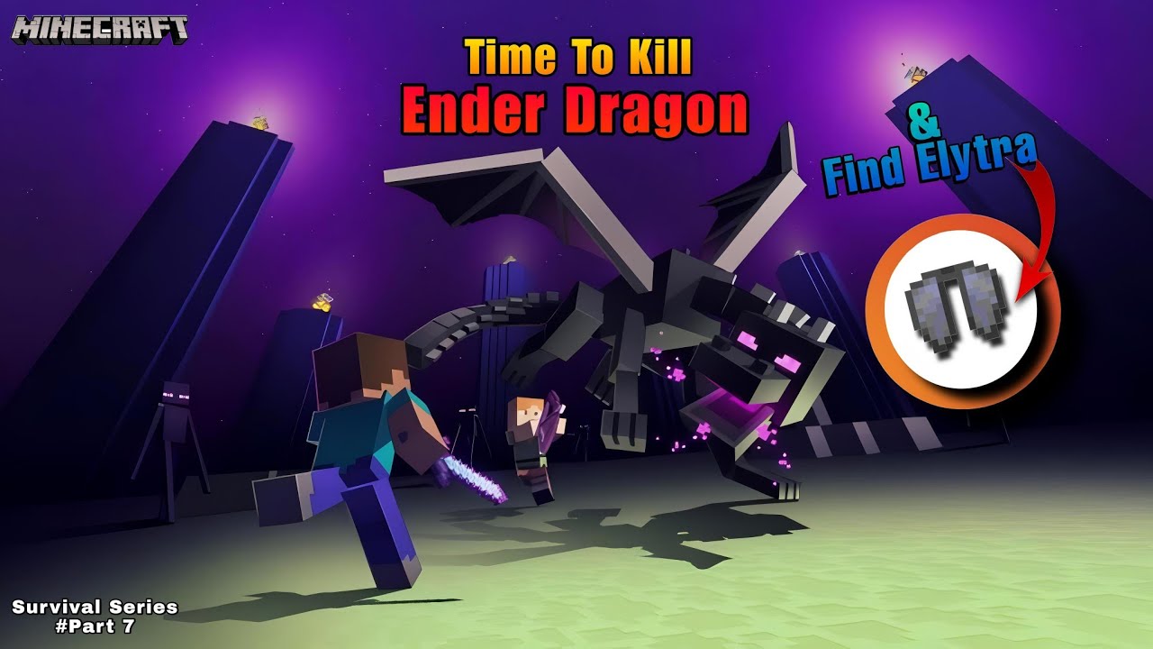 I Kill Ender Dragon In Minecraft Survial 😱🤡☠️ Survial Series Part 7 Billu Kingdom - YouTube