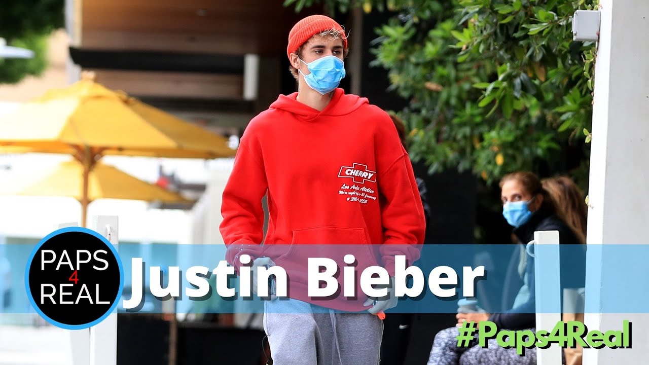Justin Bieber wearing a mask in demand of the coronavirus pandemic ...