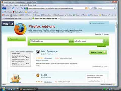 How to use add-ons in FireFox 3.0 - YouTube