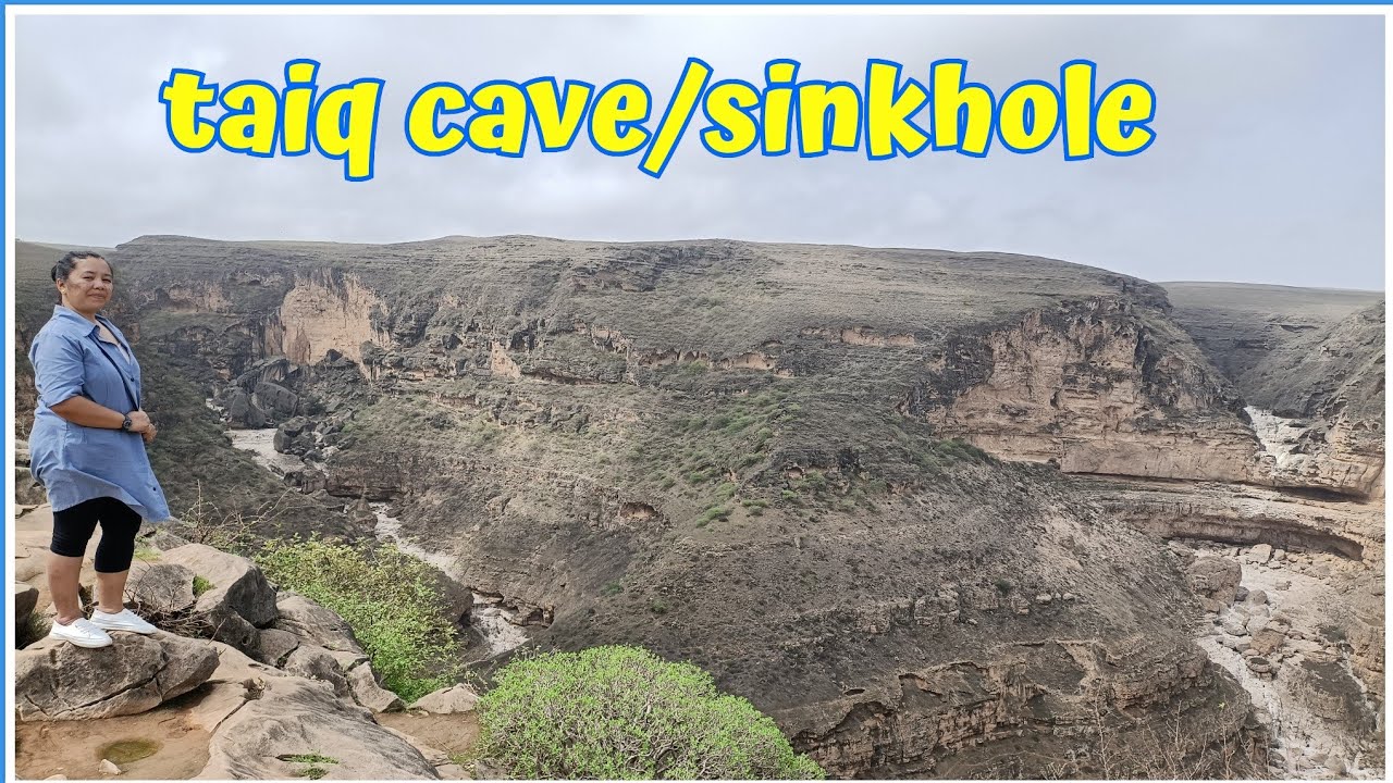 TAIQ CAVE/SINKHOLE | widest sinkhole opening i've seen | #khareef # ...