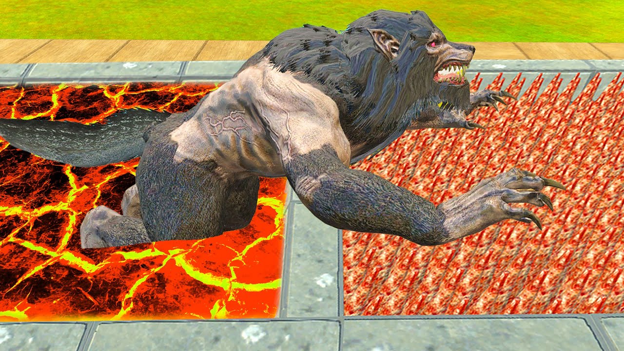 MONSTERS JUMP OVER LAVA AND SPIKE PIT - Animal Revolt Battle Simulator ...