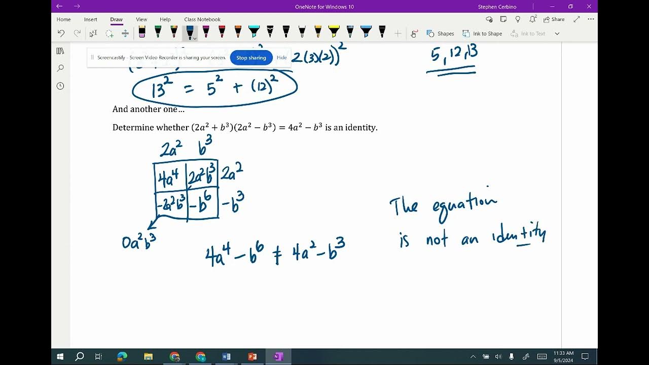 Algebra II - Unit #1 Independent Study - YouTube