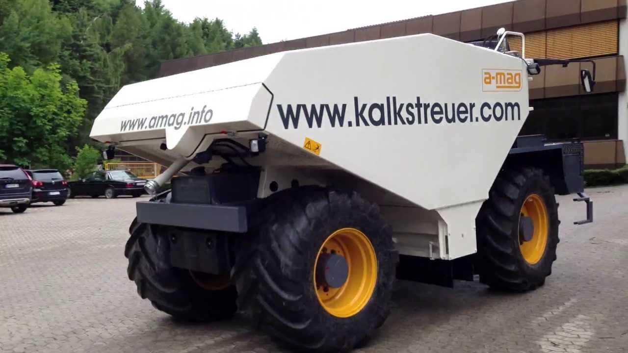 amag laim and cement spreader for extreme soil stabilization - YouTube