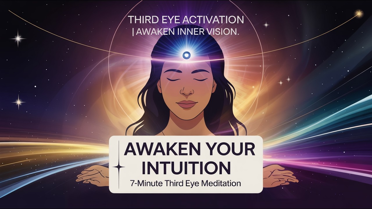 7 Minute Third Eye Activation Meditation | Awaken Your Inner Vision ...