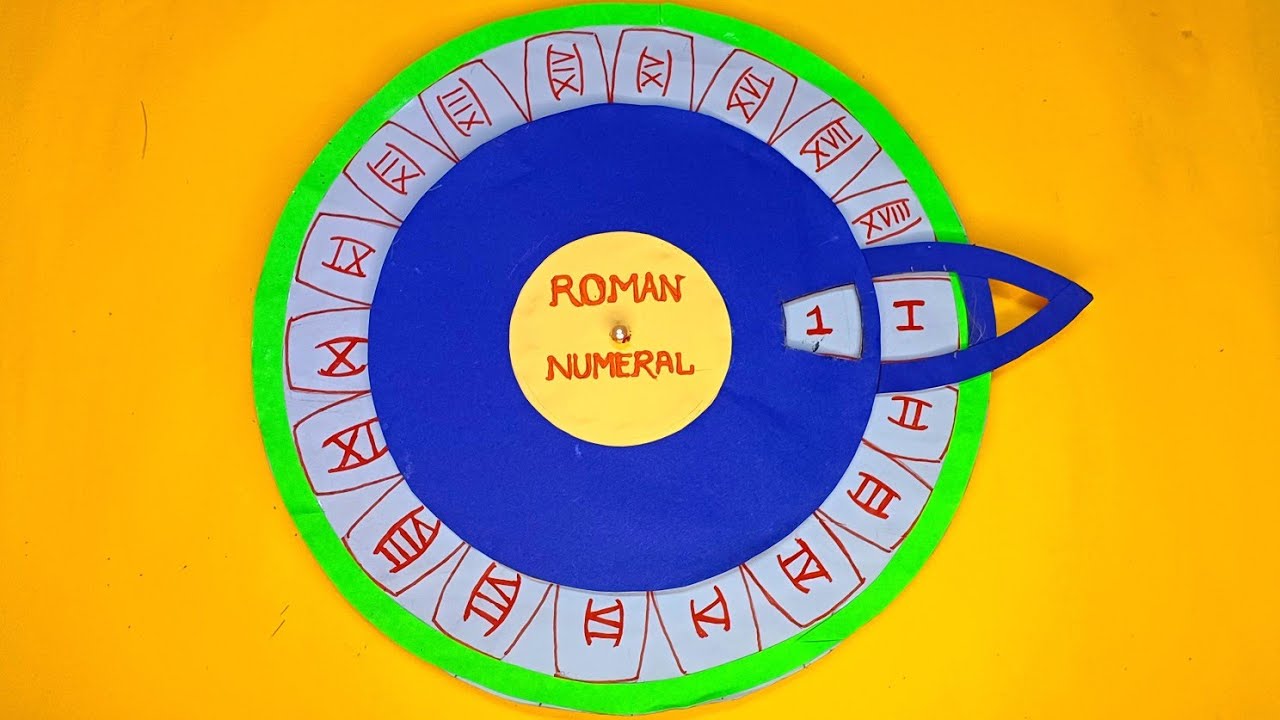 Roman Numerals working model | Roman Numerals Project | Maths tlm ...