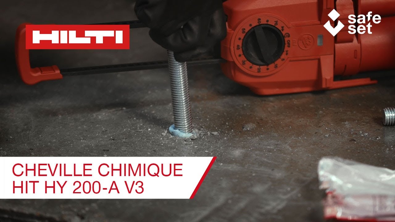 Installation de la platine avec le système Safeset et la cheville ...