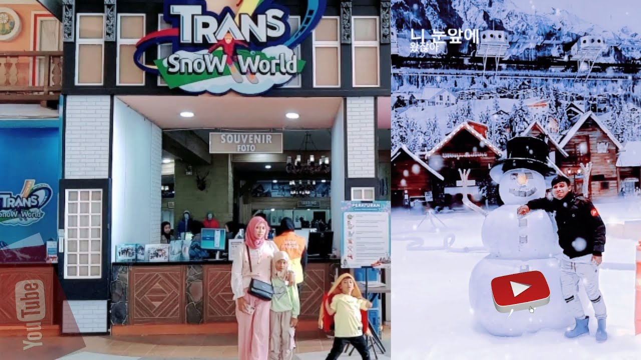 Serunya liburan di trans snow world bekasi - YouTube