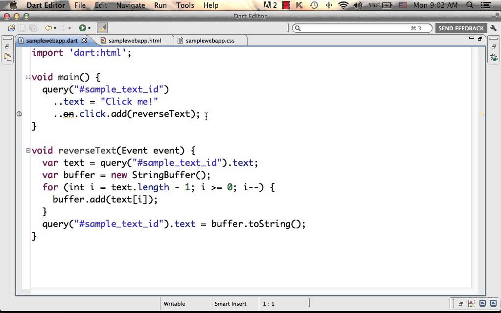 Web Browser Hello World In Dart Youtube