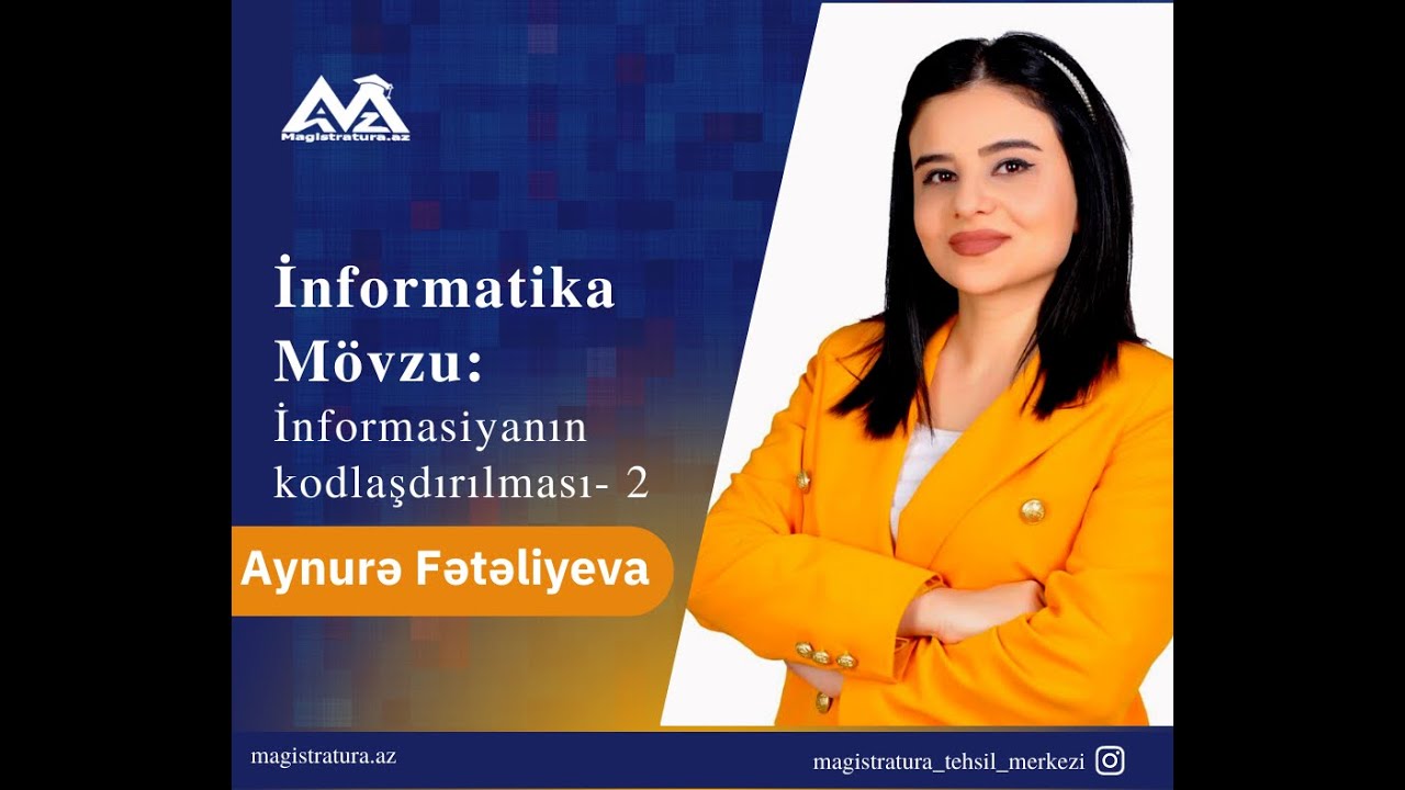 Magistratura Az İnformatika Mətn Tipli Informasiyaların