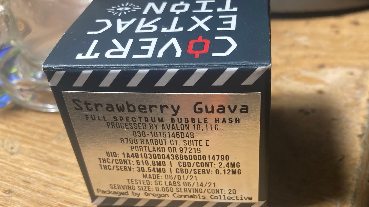 Strawberry Guava Full spectrum Bubble Hash - Covert Extraction - YouTube