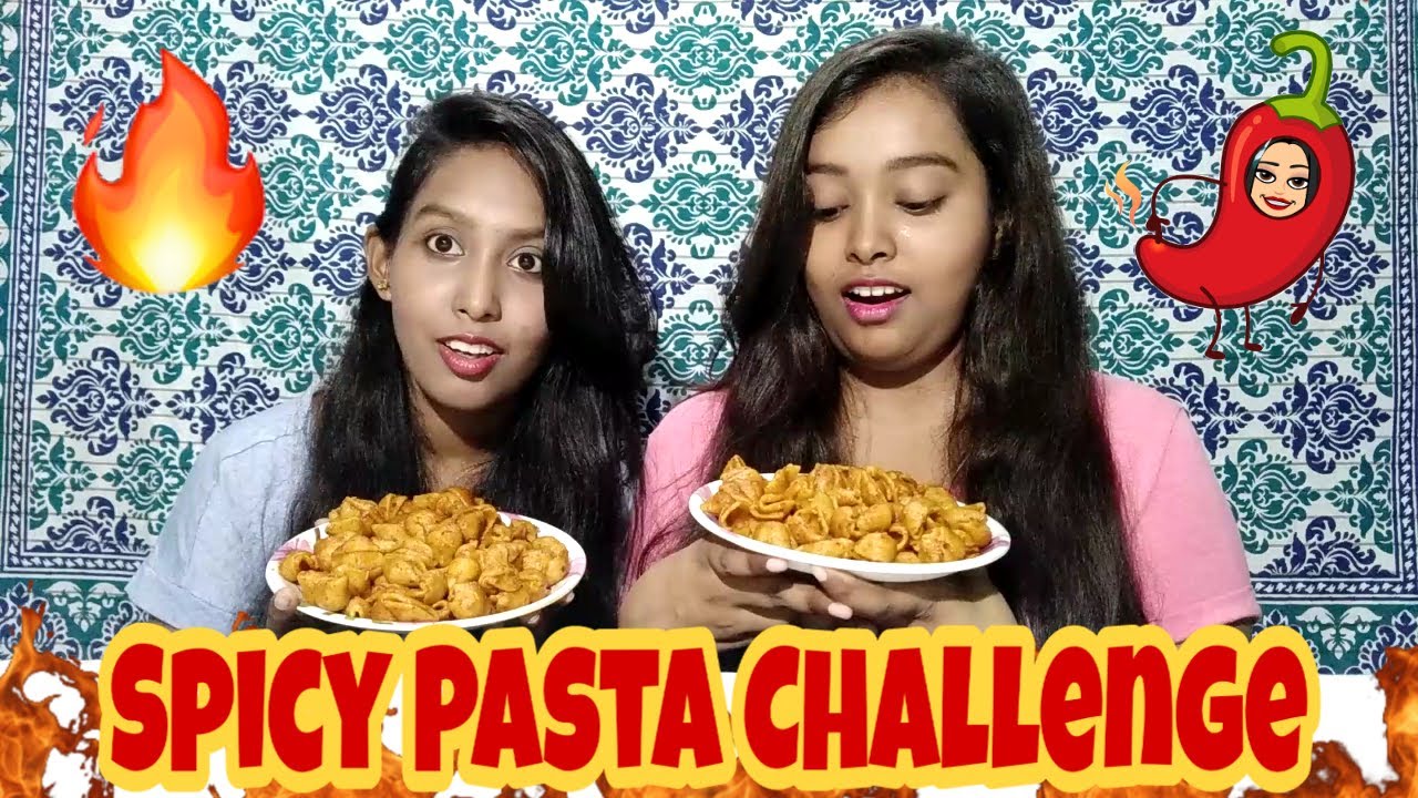 SPICY PASTA EATING CHALLENGE | Pasta Challenge | Pasta Eating ...