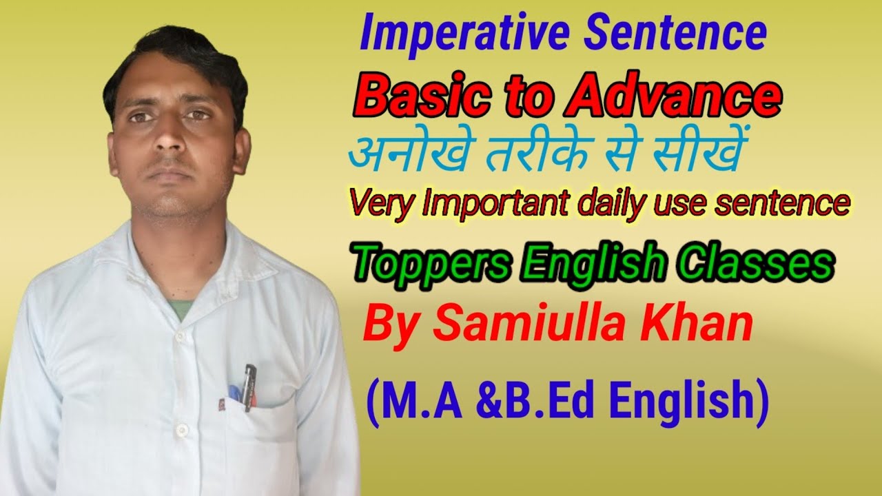 Imperative Sentence Very Important Sentence Toppers English Classes ...