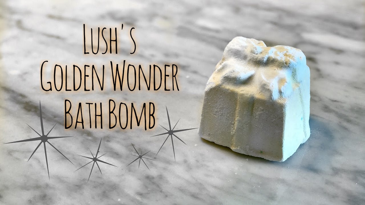 Lush's Golden Wonder Bath Bomb - YouTube