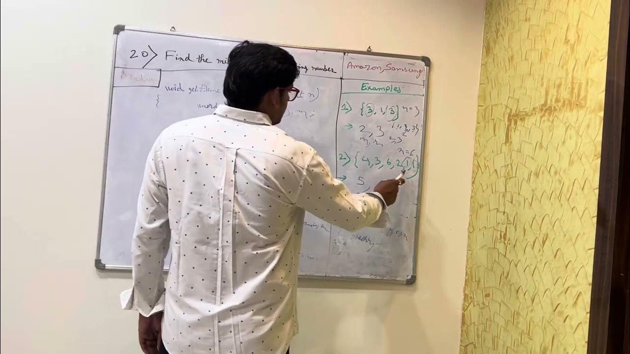 20. Find the missing and repeating number | Array | Problem Solving - YouTube