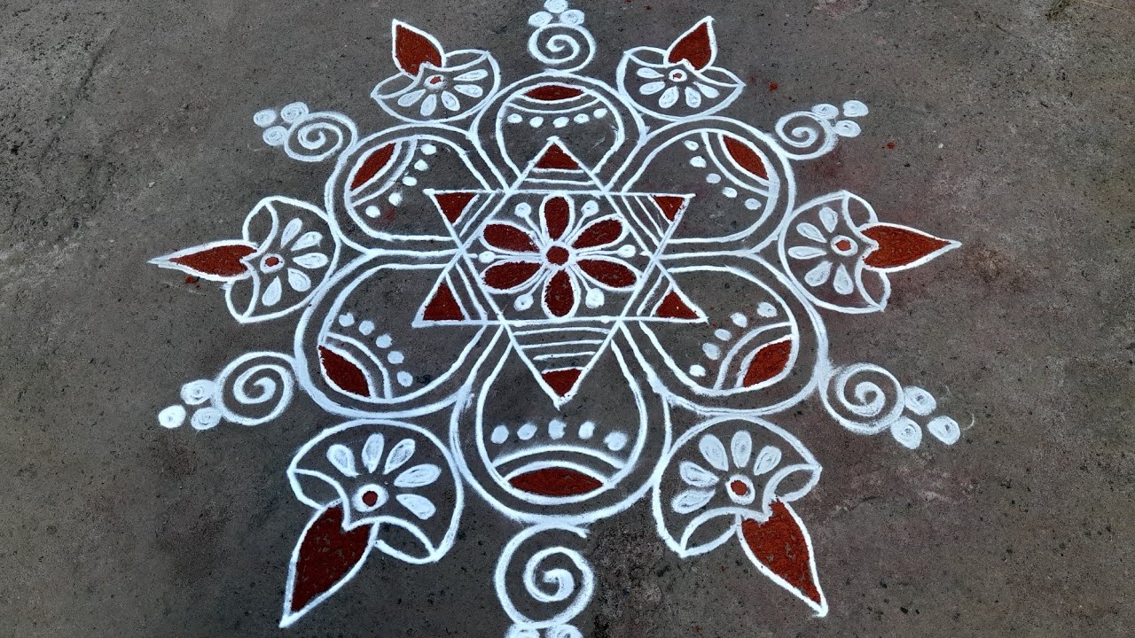 deepavali special muggu 5*3 Diwali special beautiful kolam Anu'sworld ...