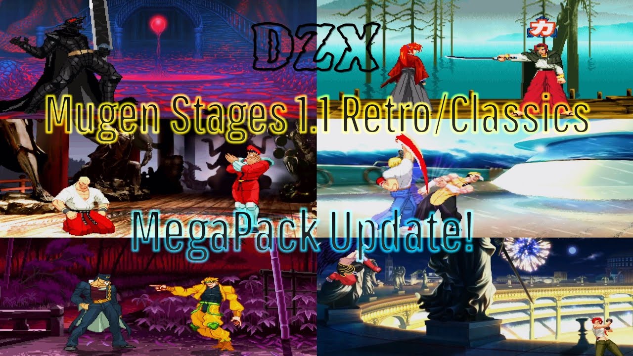 Mugen Retro/Classics/ Favorite Stages 1.1 MegaPack 2 & 3! - YouTube