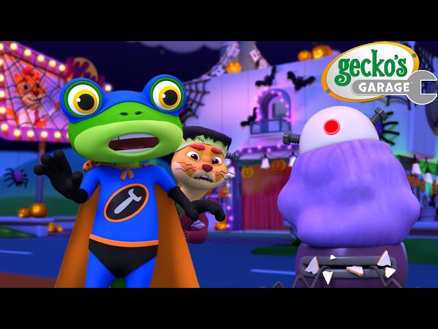 Weasel's Halloween Party Mess! 🤖🎃 | Gecko's Garage 🚚 | Cartoons For ...