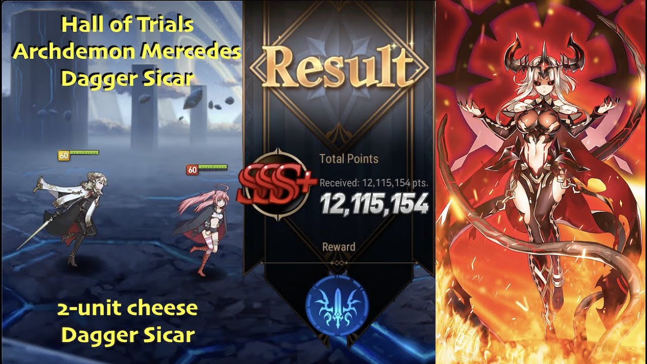 Epic Seven Hall of Trials - Archdemon Mercedes - 2-woman cheese - 9m ...