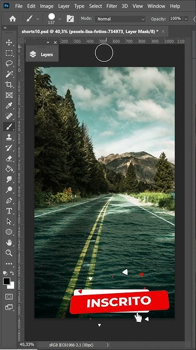 Efeito de Ondas em estrada no Photoshop | Tutorial Photoshop #shorts ...