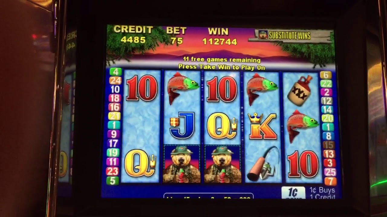 Huge win on grizzly slot - YouTube