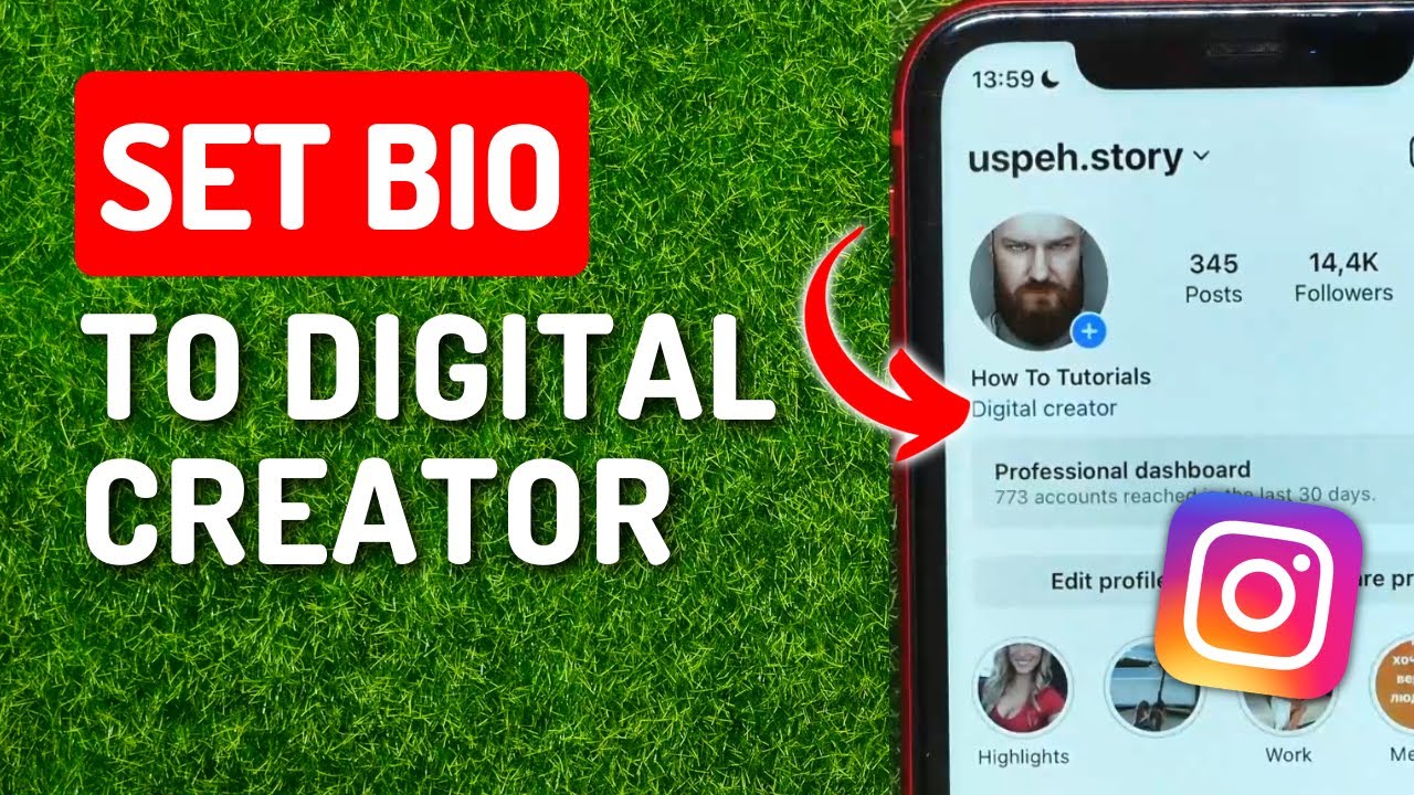 How to Set Instagram Bio to Digital Creator - YouTube