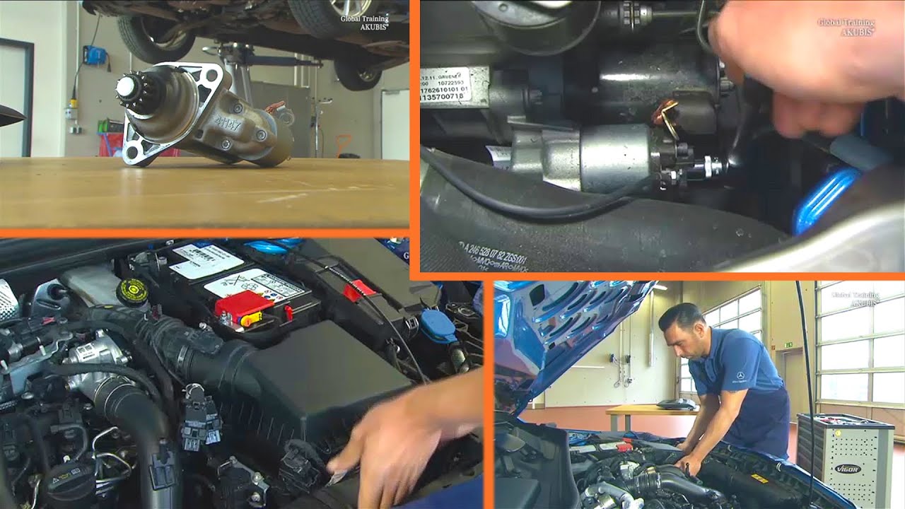 How to Remove and Install the Starter on Mercedes-Benz A, B, CLA, GLA ...