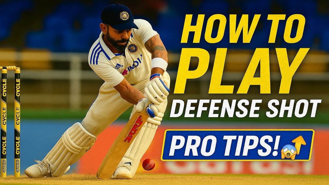 Top 5 Defense Shot TIPS to DOMINATE in Cricket - YouTube
