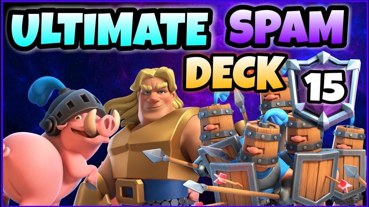#15 IN the World🌎 with Recruits Hogs Spam Deck | Clash Royale - YouTube